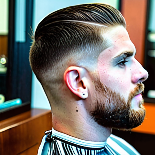 Men Haircut 4 inches on top and 3 inches sides no fade