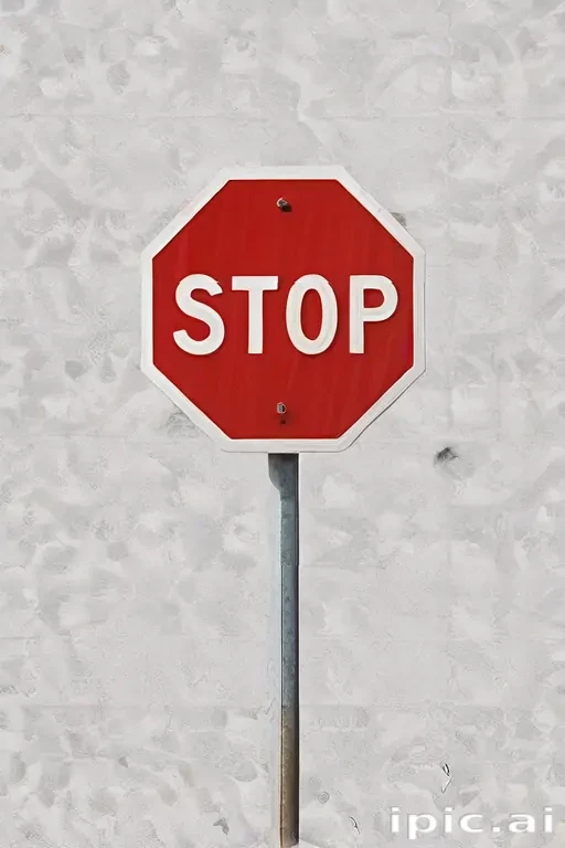 Bold Red Stop Sign Displaying Clear Instructions for Traffic Safety ...