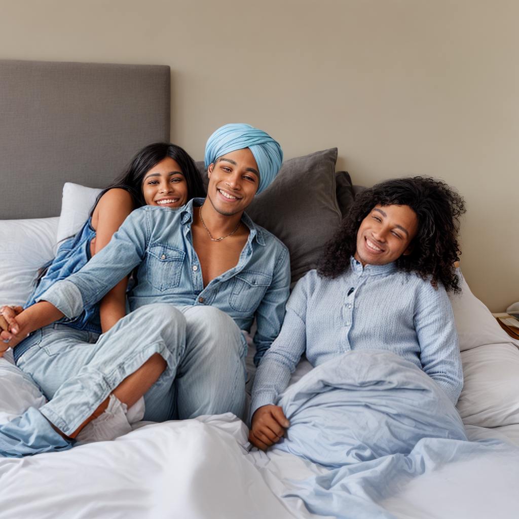 2 transgenders in bed