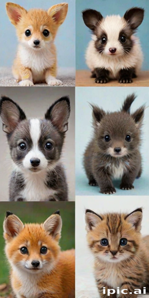 Adorable Collection of Fluffy Animal Faces Featuring Playful Kittens ...