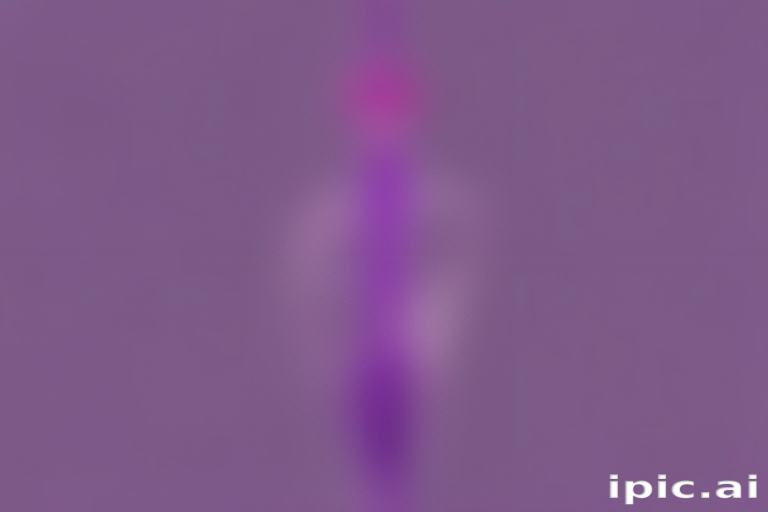 Abstract Purple Figure with Vibrant Highlights Creating a Mystical ...