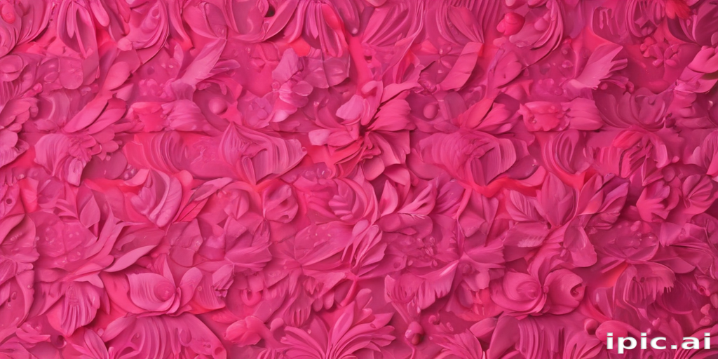 Vibrant Pink Floral Texture with Intricate Petals and Patterns Galore