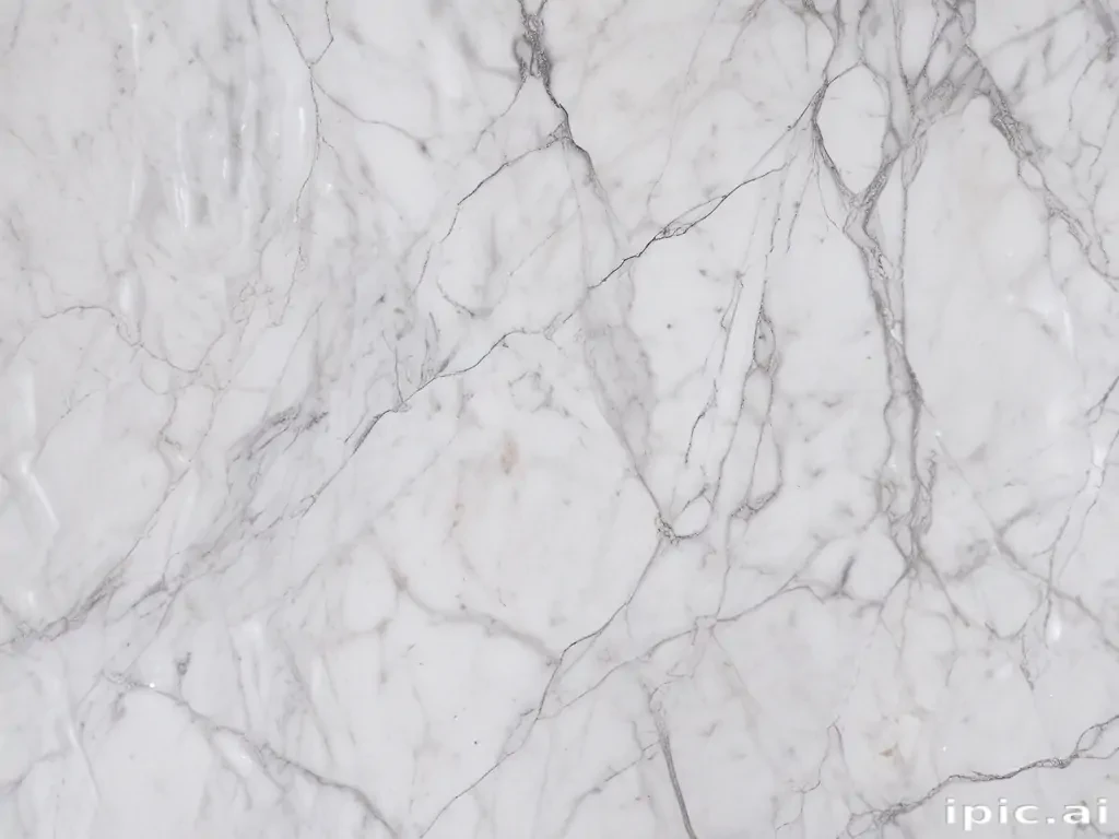 Elegant White Marble Surface with Subtle Veins and Textural Depth