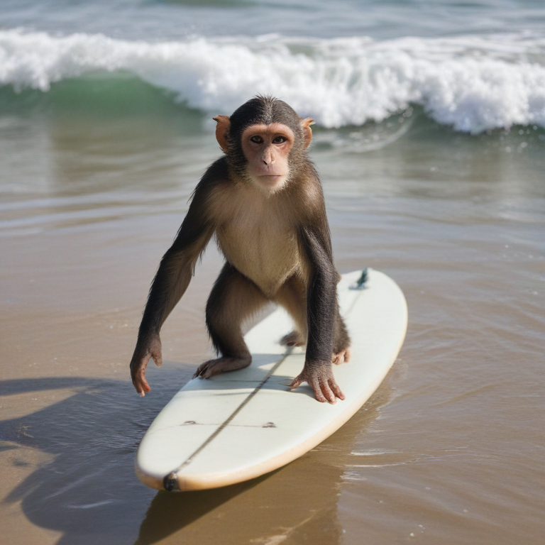 surfing monkey