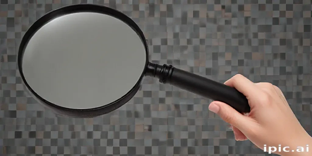 A Close-Up View of a Hand Holding a Magnifying Glass for Exploration