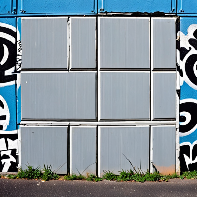 background graffiti with two blank squares