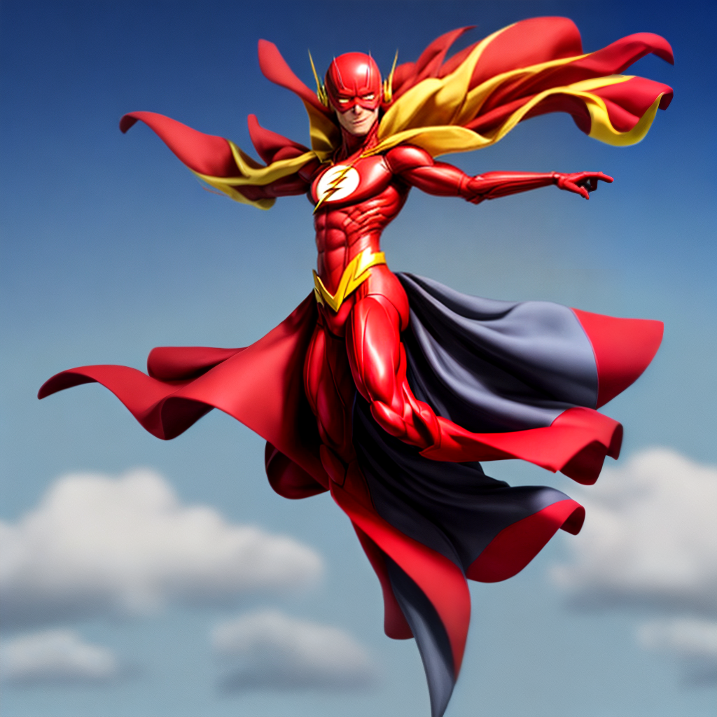 Most Magnificent Beautiful The Flash Digital Art (copy-right free)