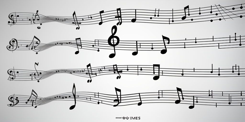Beautiful Sheet Music Displaying Melodic Notes and Harmonious Rhythms