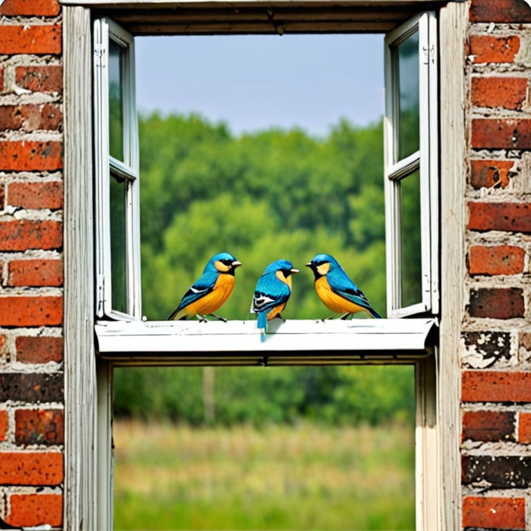 birds chirping outside window