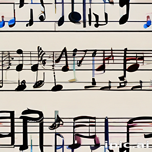 Colorful Musical Notation on Sheet Music for Creative Compositions and ...