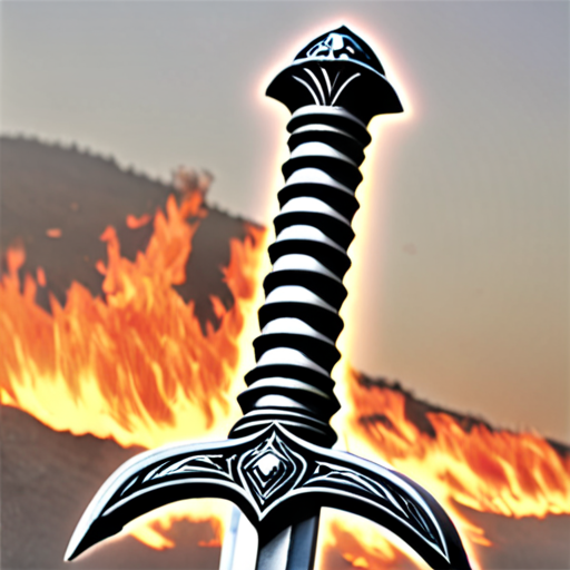 burning sword