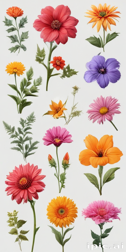 A Colorful Collection of Vibrant Flowers Displaying Nature's Beauty and ...