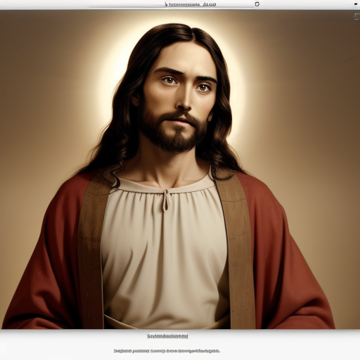 A Serene Portrait of a Compassionate Figure Radiating Peace and Wisdom