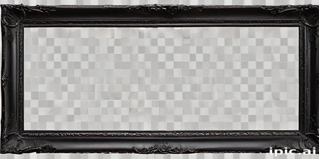 Elegant Black Picture Frame Ready to Showcase Your Favorite Artwork or ...