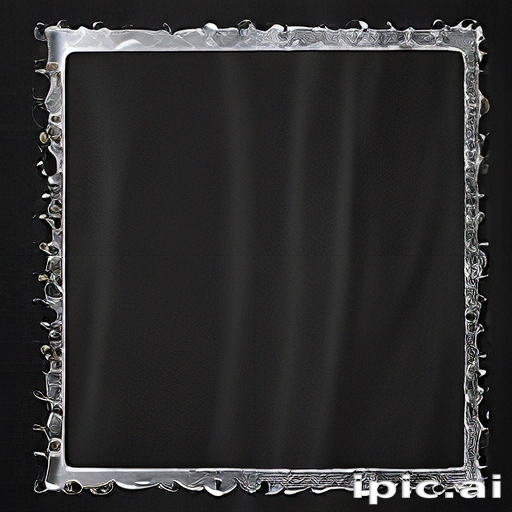 Elegant Silver Frame with Intricate Design Ready for Your Favorite Picture