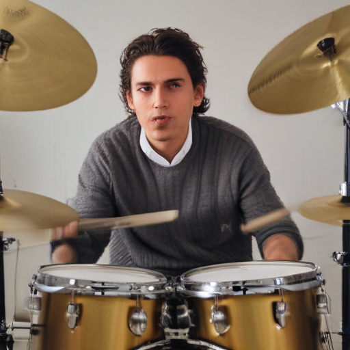 Italian playing drums