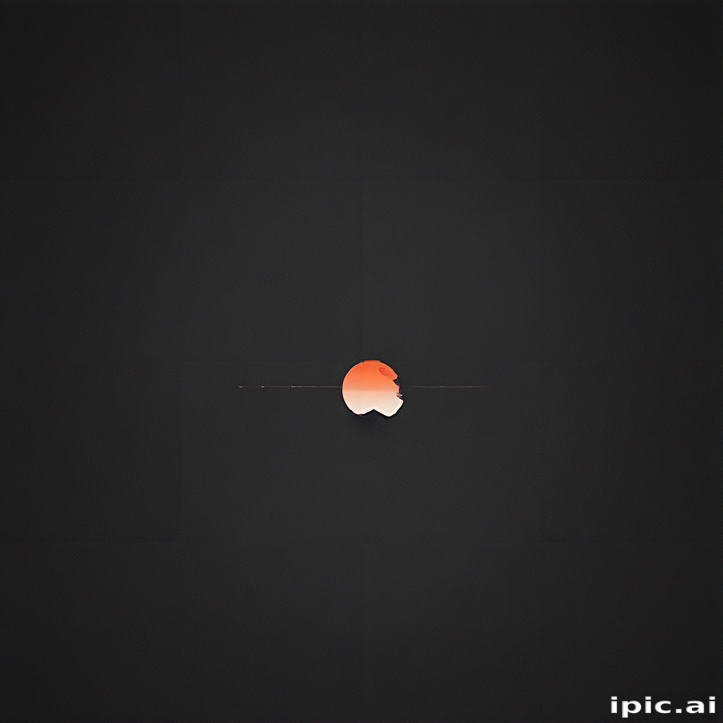 Minimalist Abstract Design Featuring a Stylized Apple Logo on Dark ...