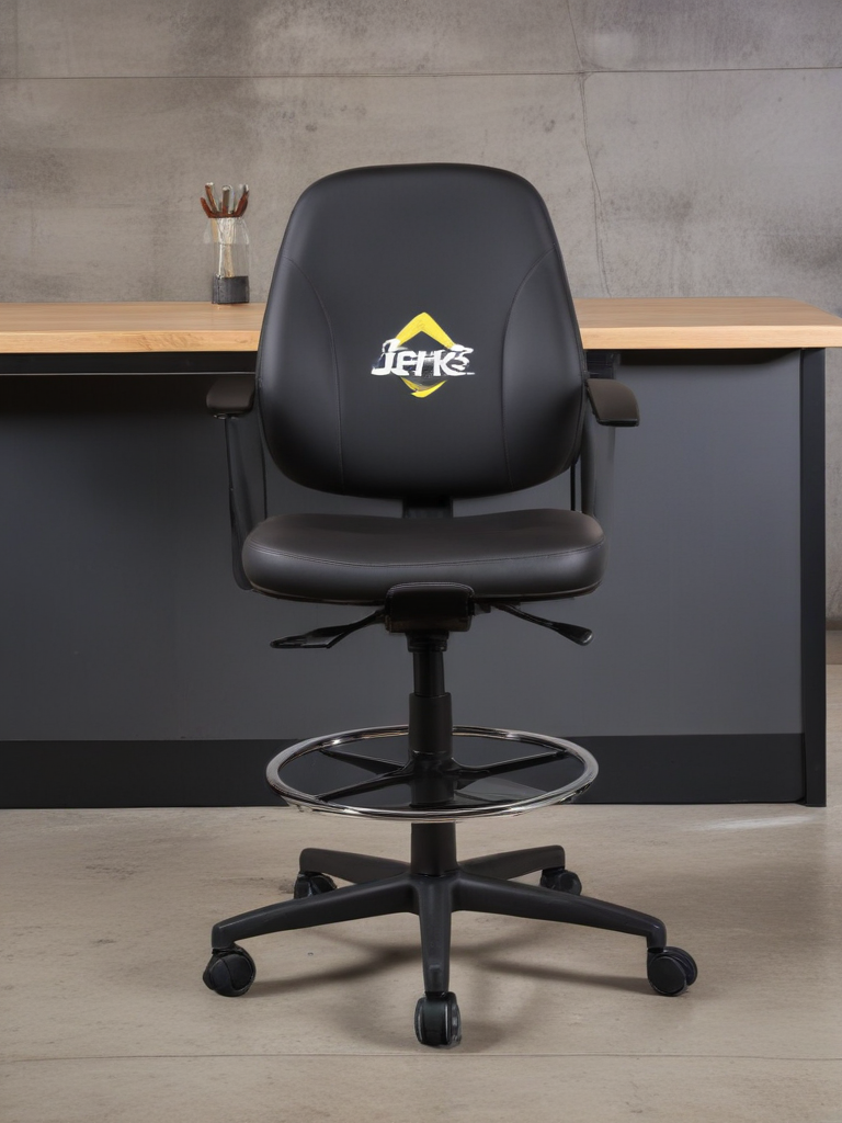 design a secret lab chair with the jerkmate logo and color scheme