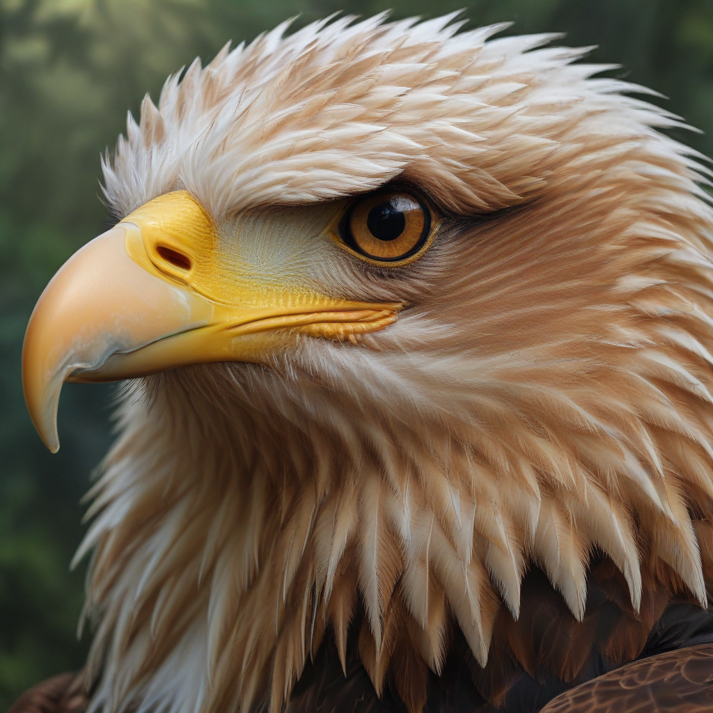Majestic Close-Up of a Powerful Eagle Showcasing Its Striking Features