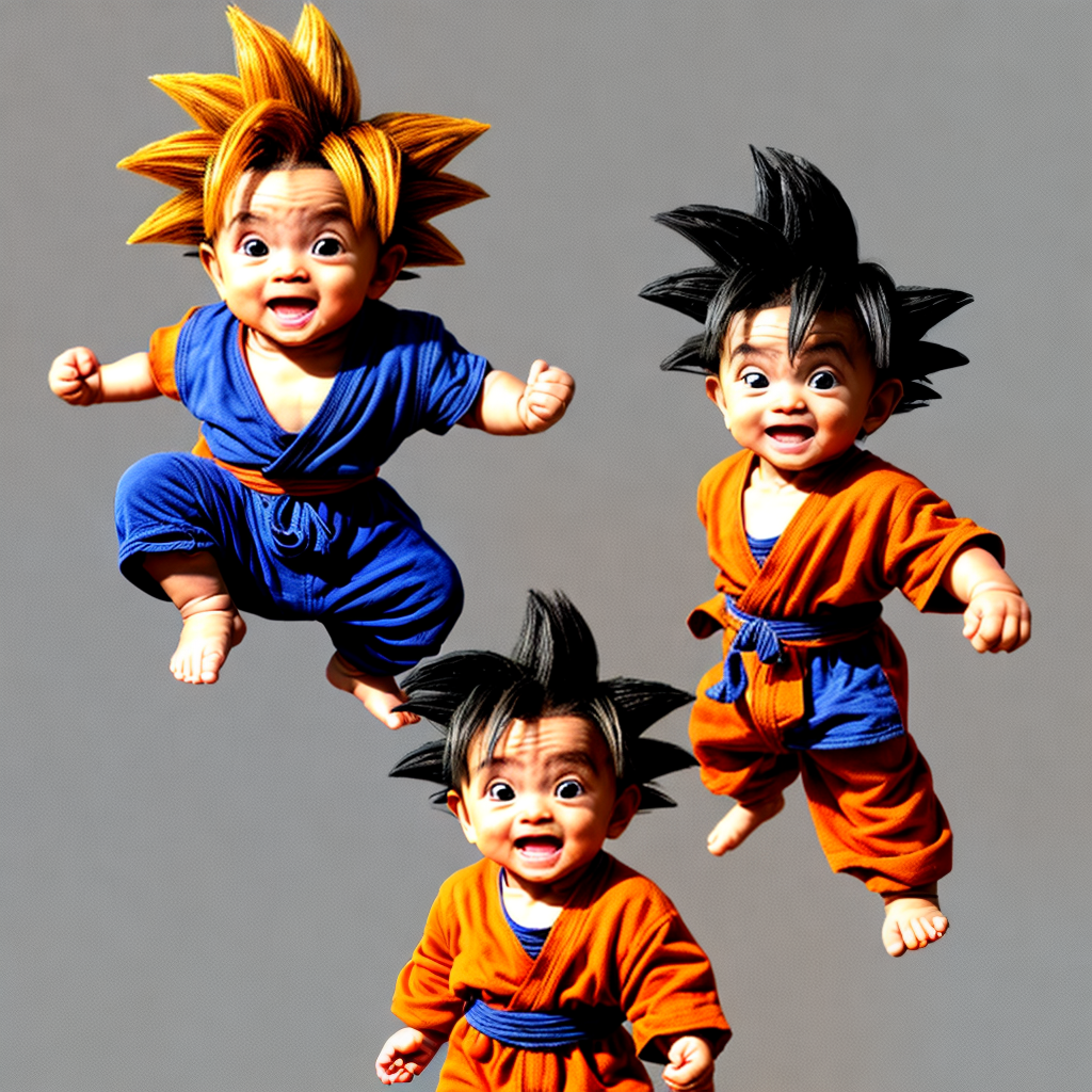 human baby goku