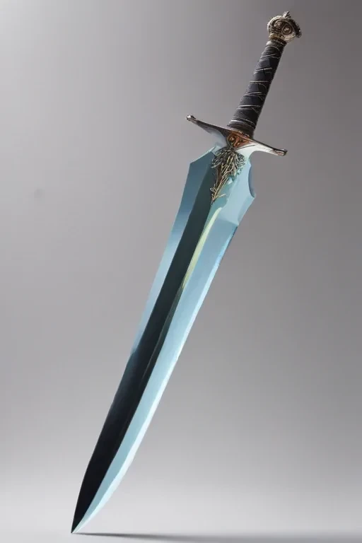 Exquisite Sword Displaying Intricate Design and Stunning Light ...