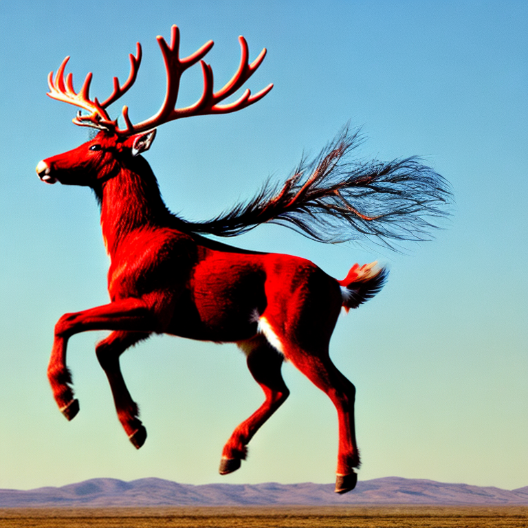flying reindeer