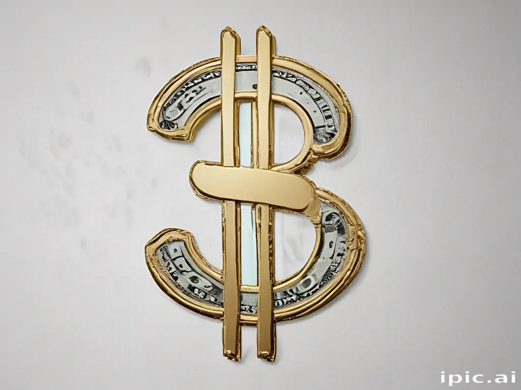 A Creative Representation of Money with a Stylish Dollar Sign Design