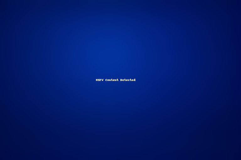 Warning: Inappropriate Content Detected on the Blue Background Screen
