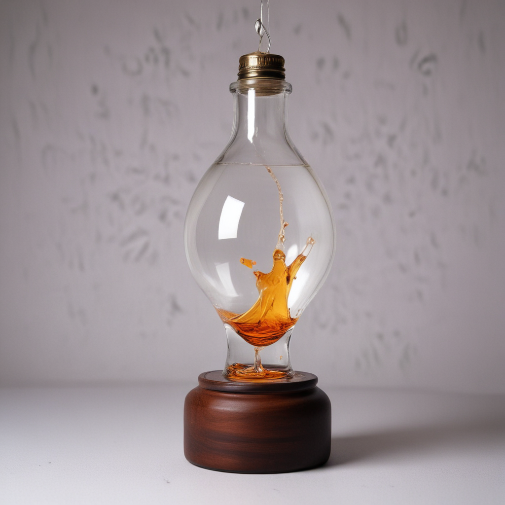 alcohol lamp falling over