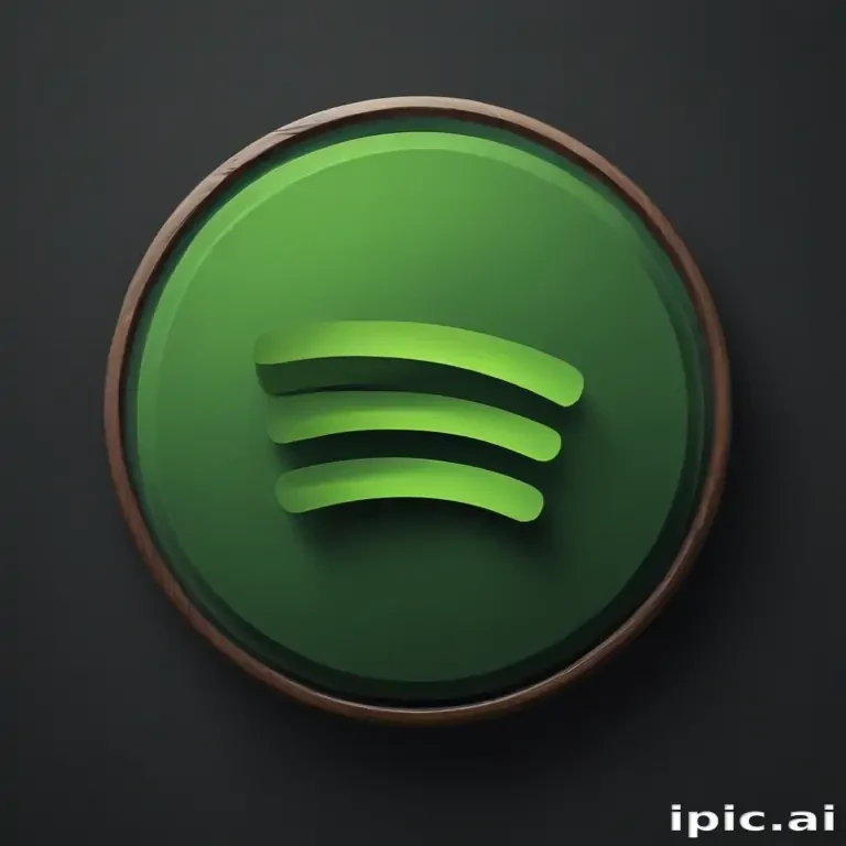 Modern and Stylish Representation of the Iconic Spotify Logo Design