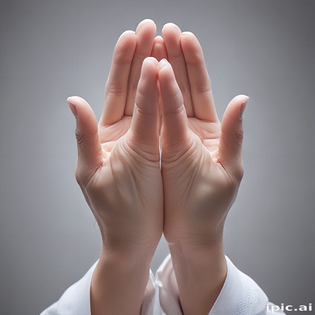 Two Hands Coming Together in a Gesture of Unity and Peace