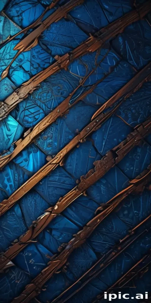Intricate Blue and Bronze Textured Background with Detailed Patterns ...