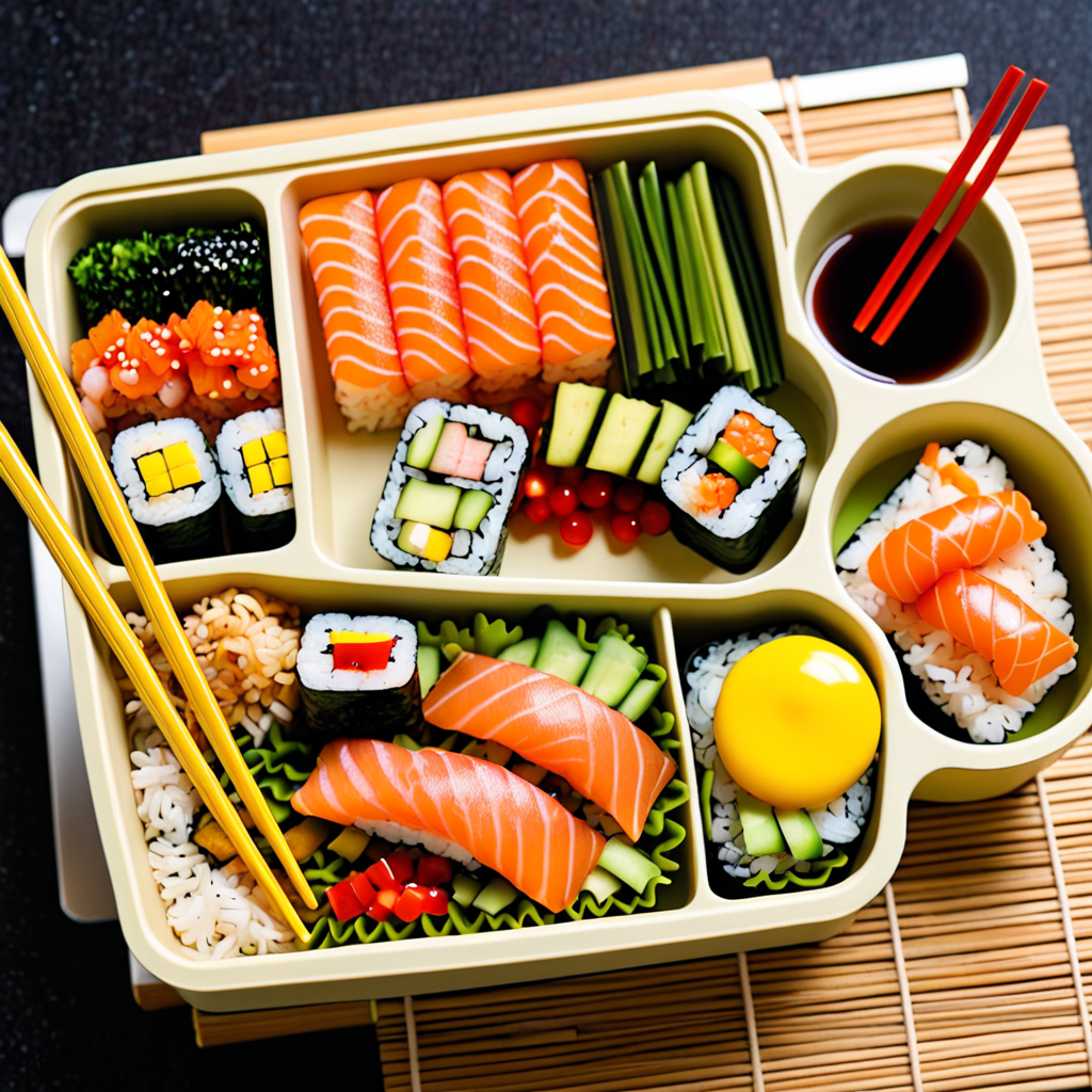 For lunch, Japanese Homer Simpson skillfully eats a bento box filled ...