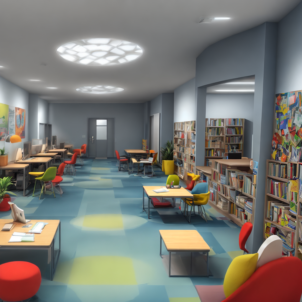 "Picture an animated scenario where a unique character, enters a ...