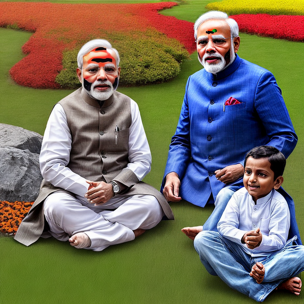 modi with shree ram