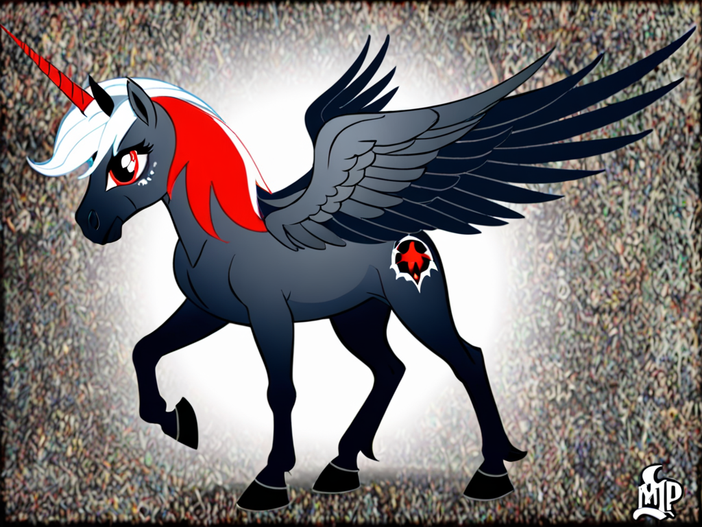 mlp g4 style mare dark alicorn, princess, white markings on face red ...