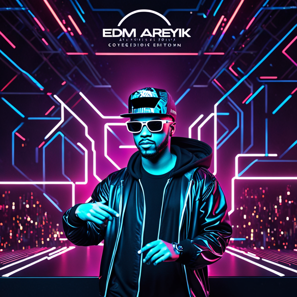 EDM Artist Website Banner Futuristic