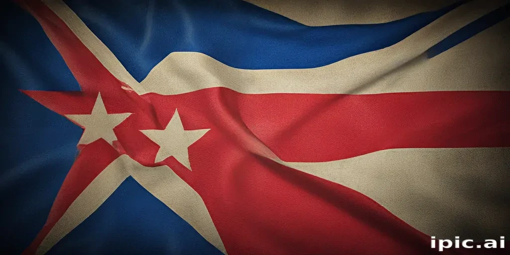 The Waving Cuban Flag Symbolizing National Pride and Cultural Heritage.