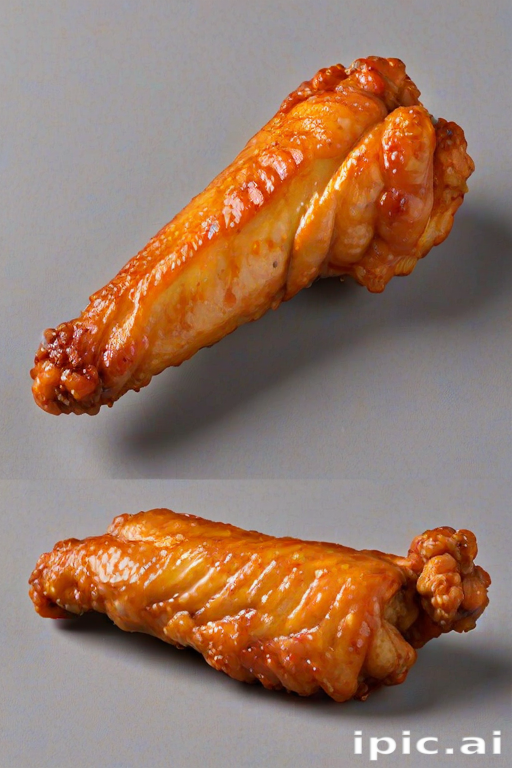 Deliciously Glazed Chicken Wing Perfectly Cooked to Crispy Golden ...