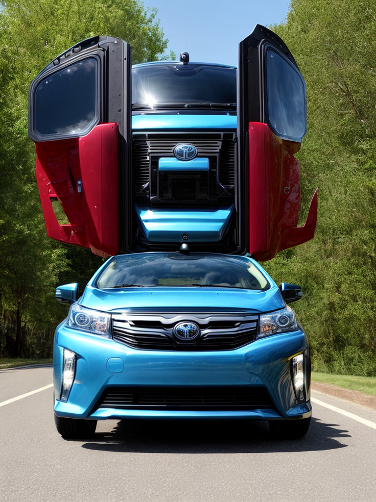 Transformer robot that turns into a Toyota Prius