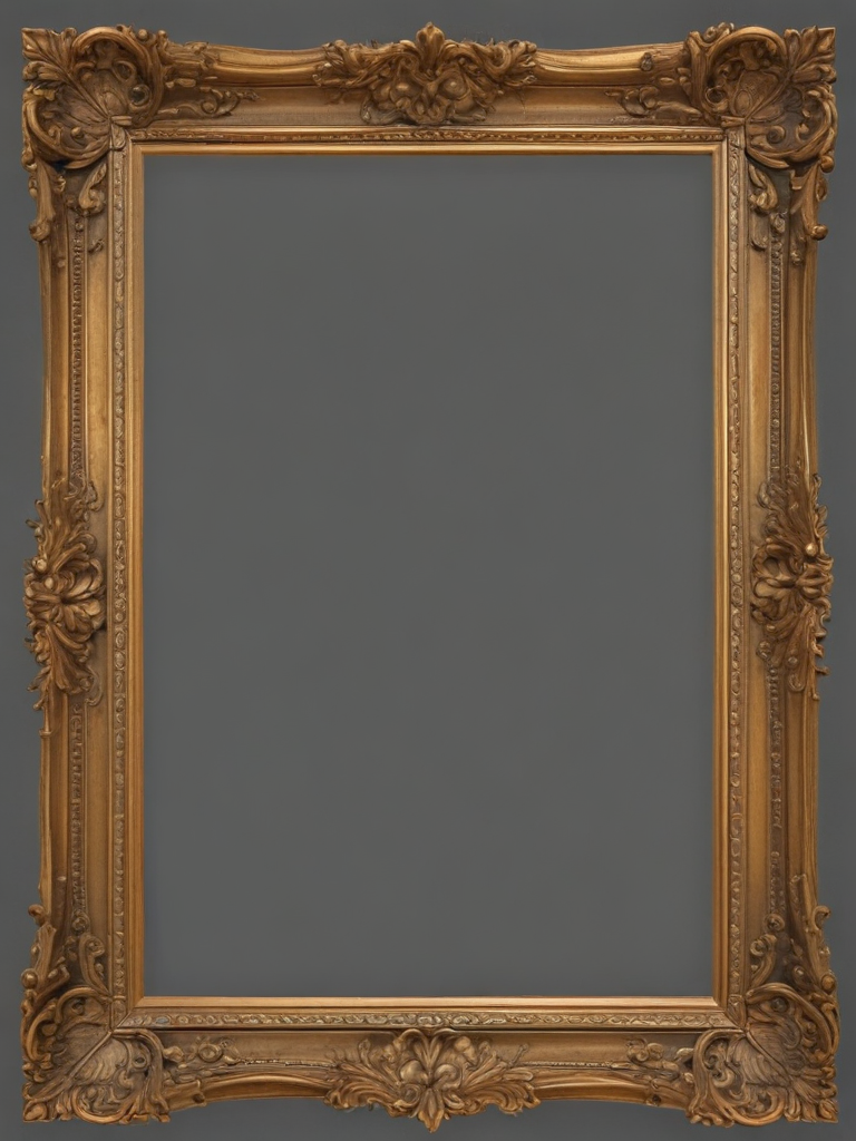 Intricately Designed Vintage Frame Ready to Showcase Your Favorite Artwork