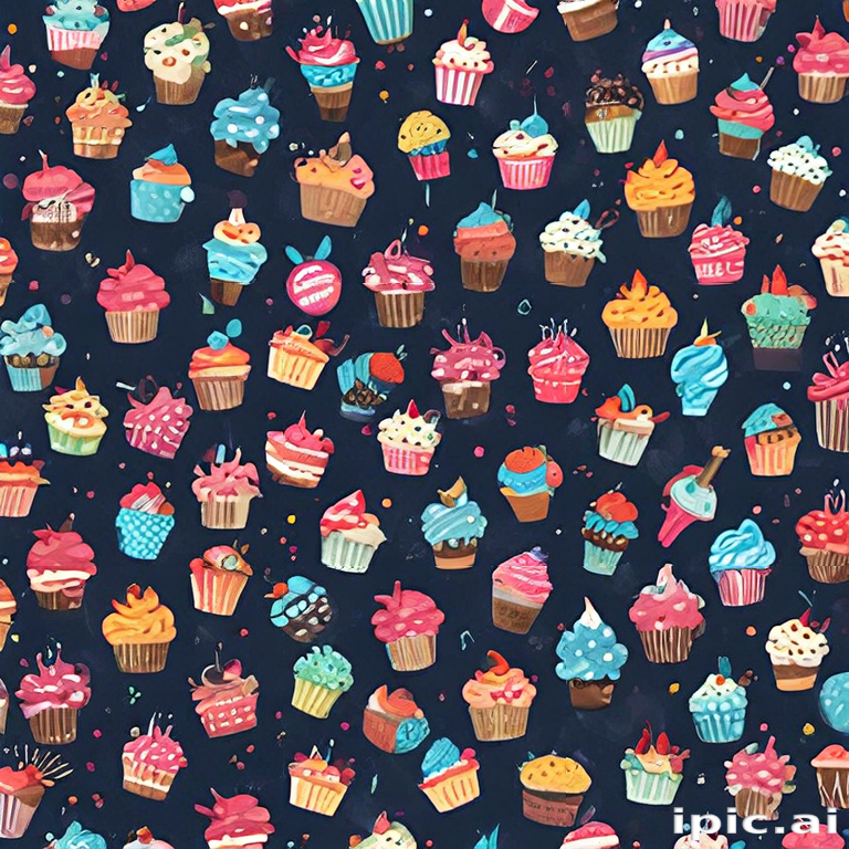 A Colorful Array of Delicious Cupcakes and Frosted Treats on Display.