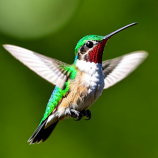 one hummingbird cute