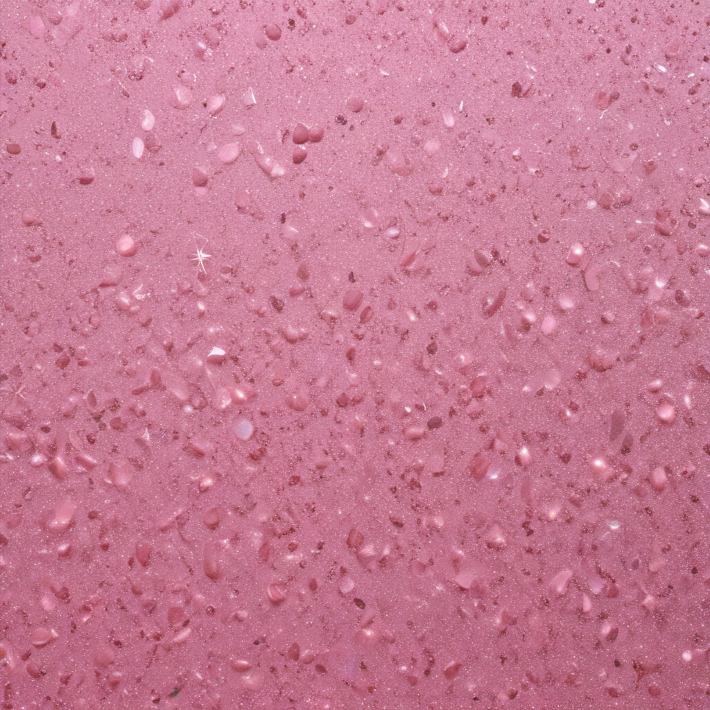 Close-Up of a Textured Pink Surface with Irregular Specks and Shine