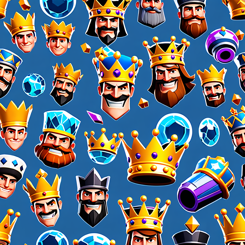 Crown of clash royale , fortnite style