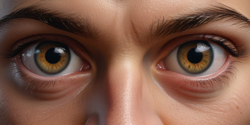 Close-Up of Strikingly Detailed Human Eyes with Unique Color Variation