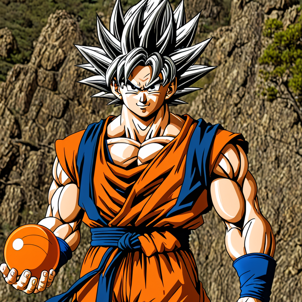 realistic Goku in dragon ball z