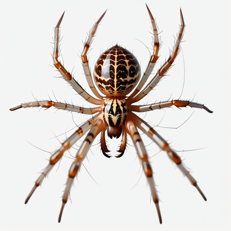 Close-Up of an Intricate Spider Showcasing Its Unique Patterns and Colors