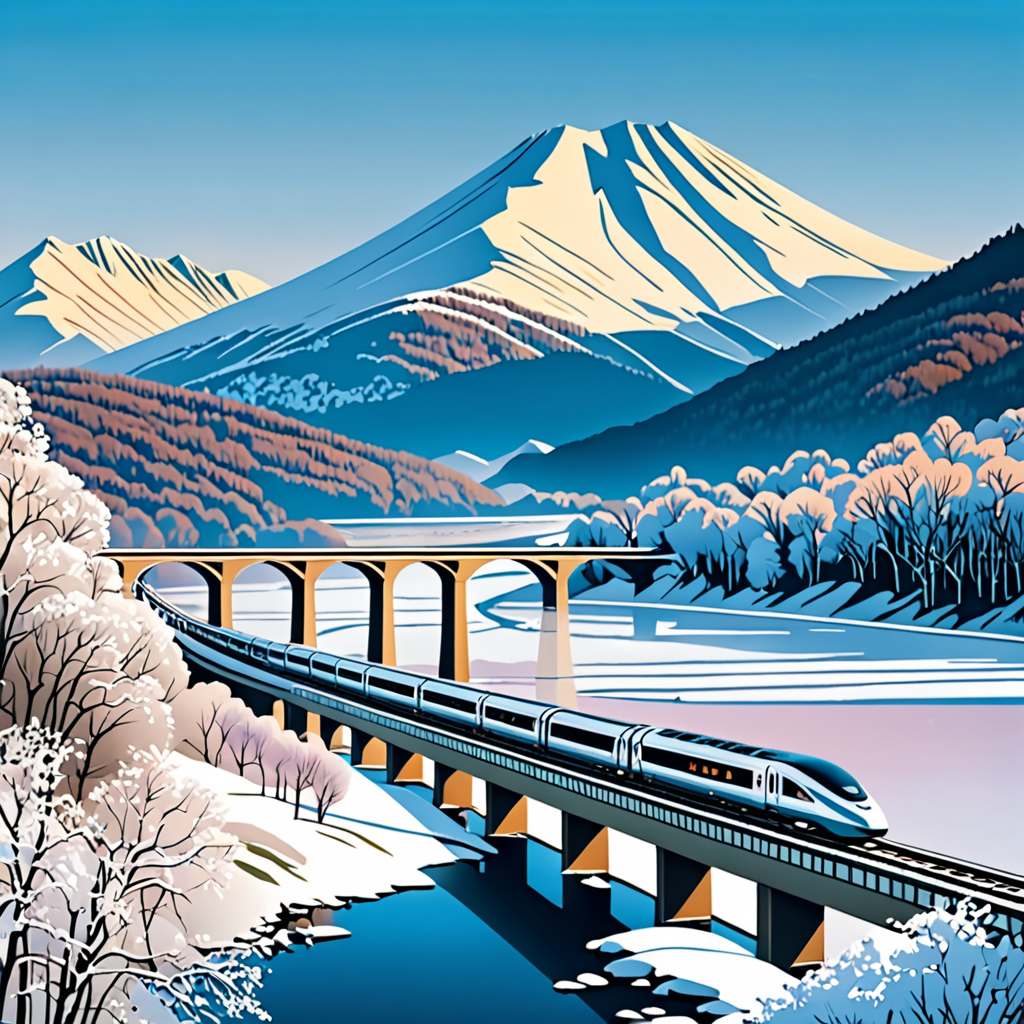 Art deco streamline railway modern bullet train corporation poster ...