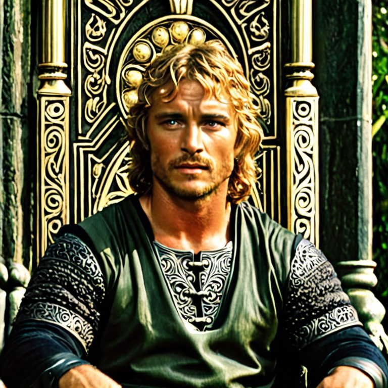 Iolaus sitting on the throne